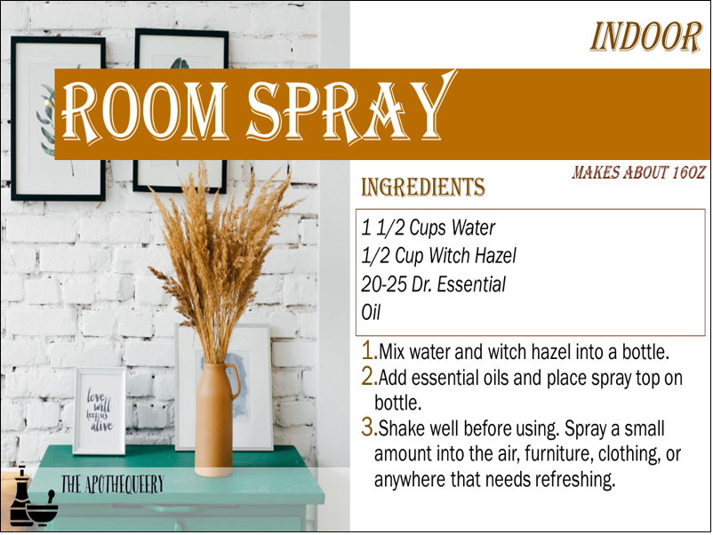 Room Refreshing Spray – The Apothequeery